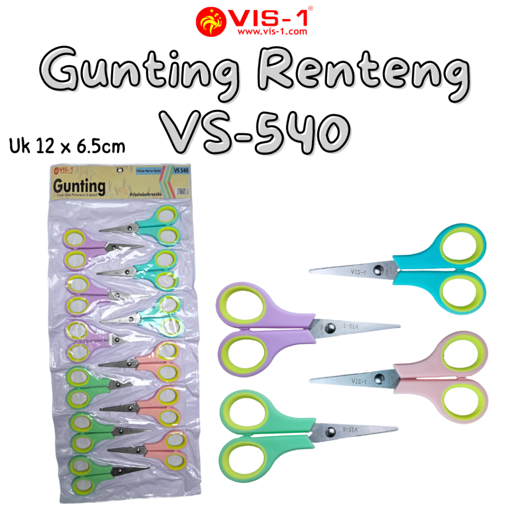 Jual VIS-1 Gunting Kertas VS 540 / Gunting Kertas / Gunting Serbaguna ...