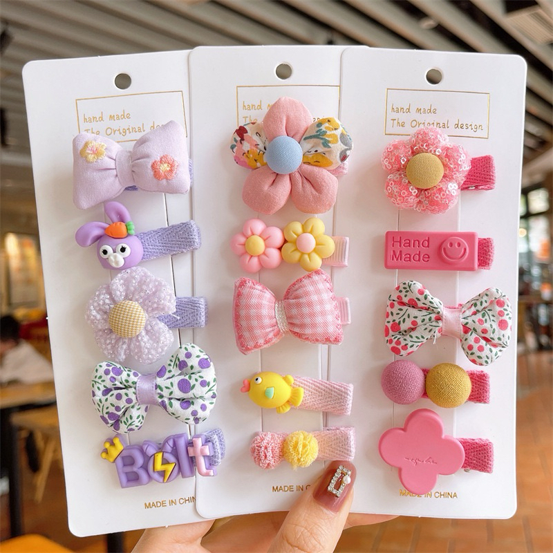 Jual EryoneStore 5PCS / Set Jepit Rambut Anak Korea HANDMADE ANAK KOREA ...