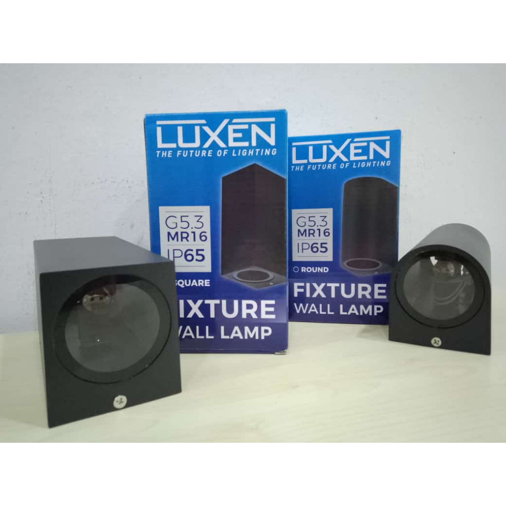 Jual KAP LAMPU DINDING LUXEN DUA SISI MR16 GU5.3 WALL LAMP LUXEN IP65 ...