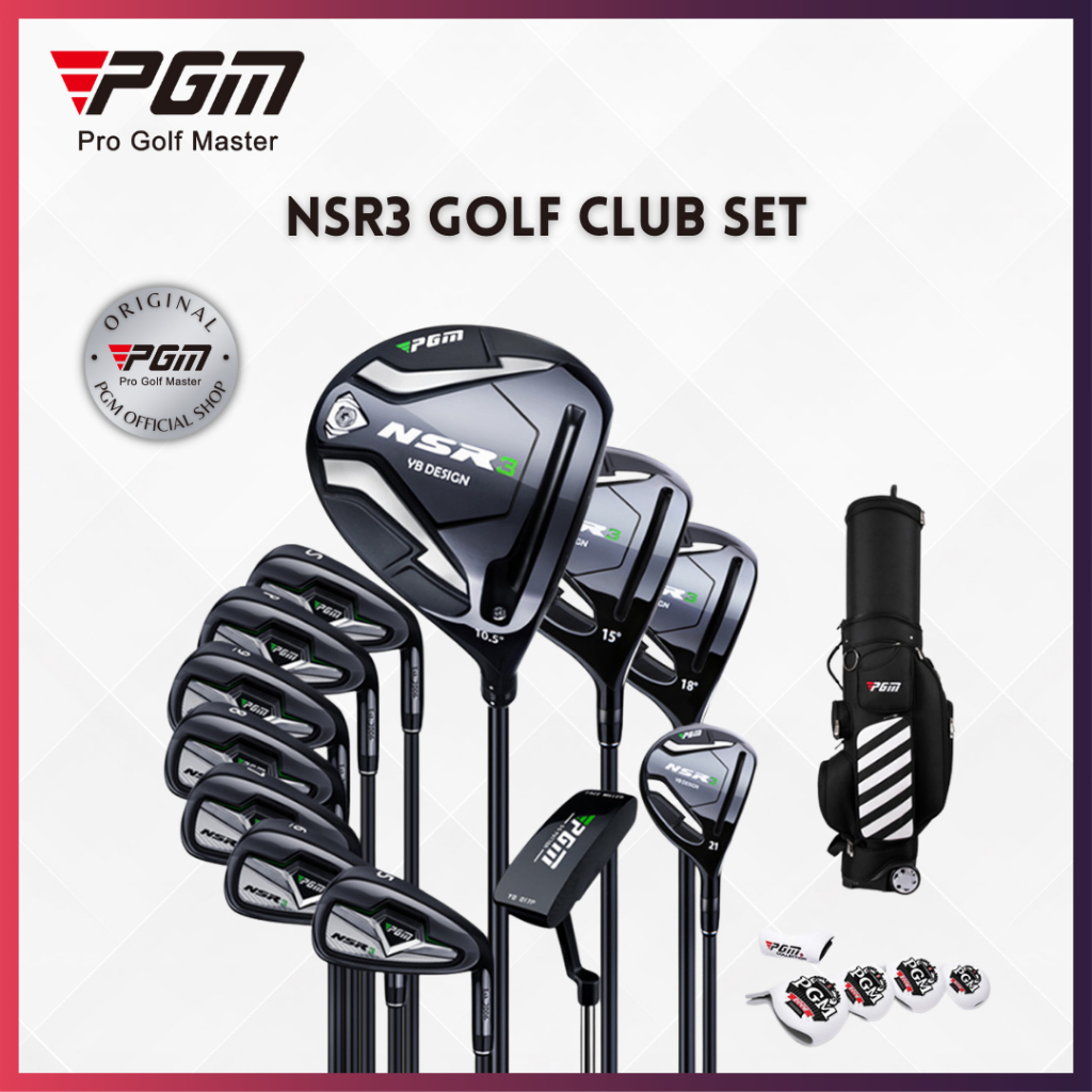 Jual PGM NSR III Series Stik Golf Full Set Mens 12 Set Clubs Graphite Carbon Black Version ...