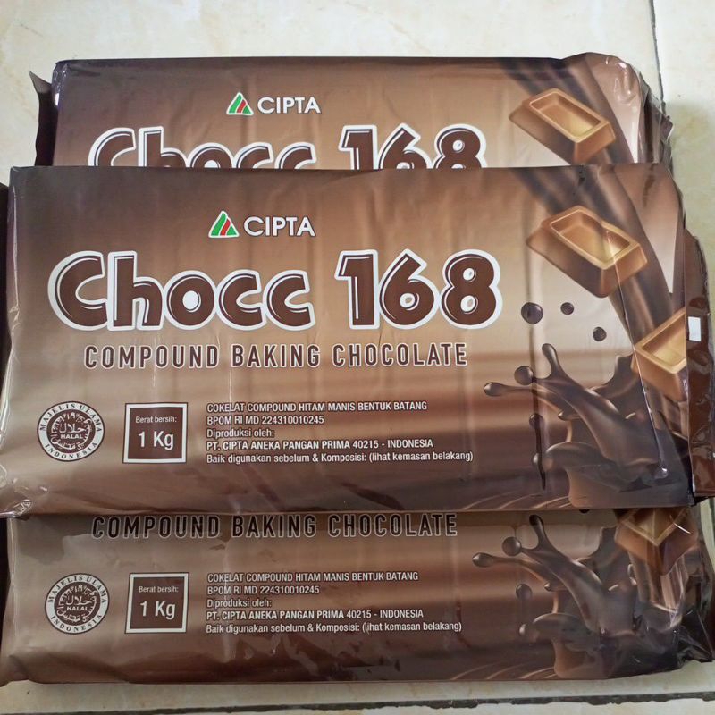 Jual coklat batangan Choco 168 1kg | Shopee Indonesia