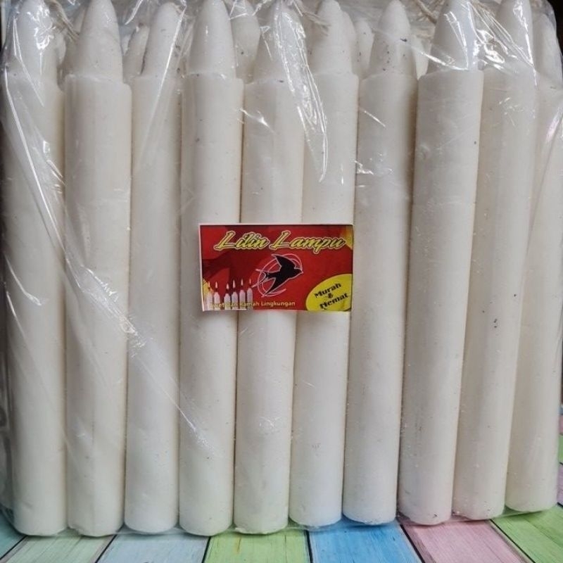 Jual Lilin Putih Jumbo Isi 50 Panjang 19 D 2,1 Lilin Murah Lilin Curah ...