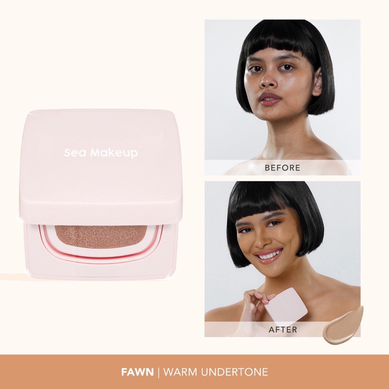 Jual SEA MAKEUP Acne Cover & Smooth (CUSHION, TWC, LOOSE POWDER ...