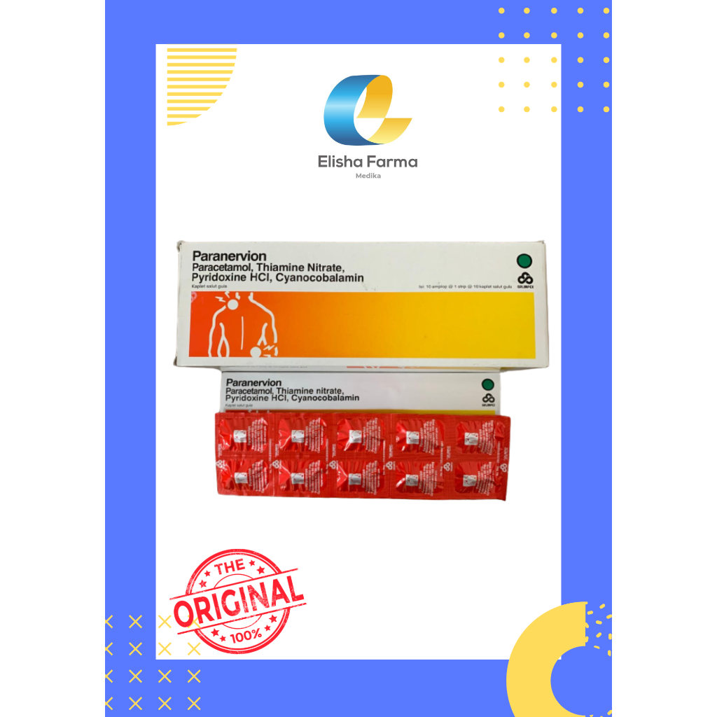 Jual PARANERVION Strip Vitamin B Kompleks - Anti Nyeri Saraf Kesemutan ...