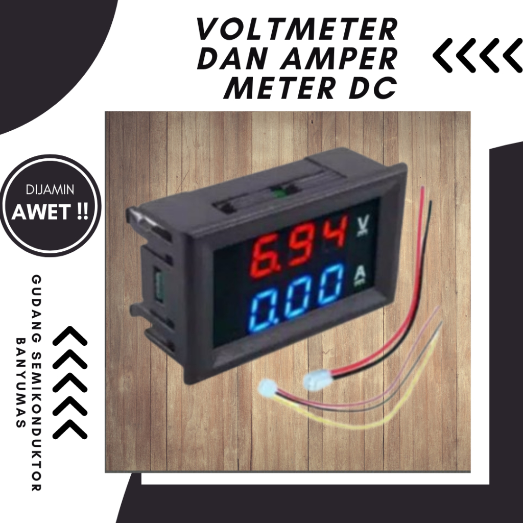 Jual Volt meter dan Amper meter DC digital volt meter digital Amper meter digital dc 0-100v 10A ...