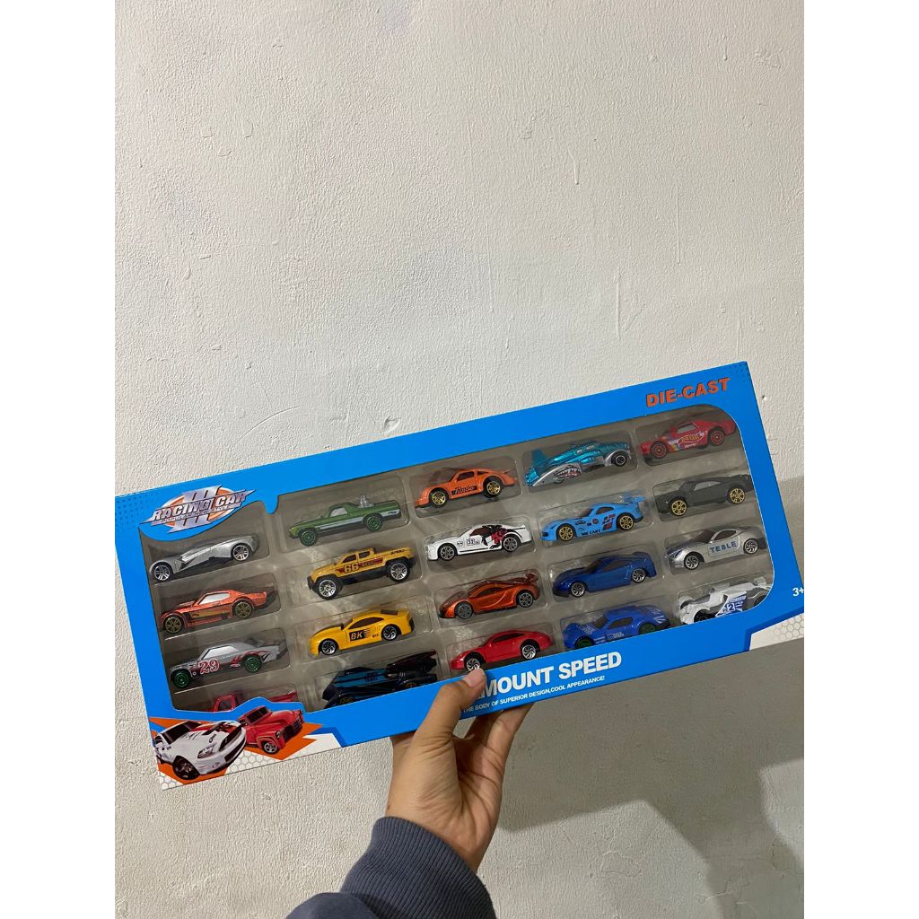 Jual Metal Racing Cars Model Diecast Set 20pcs | Shopee Indonesia