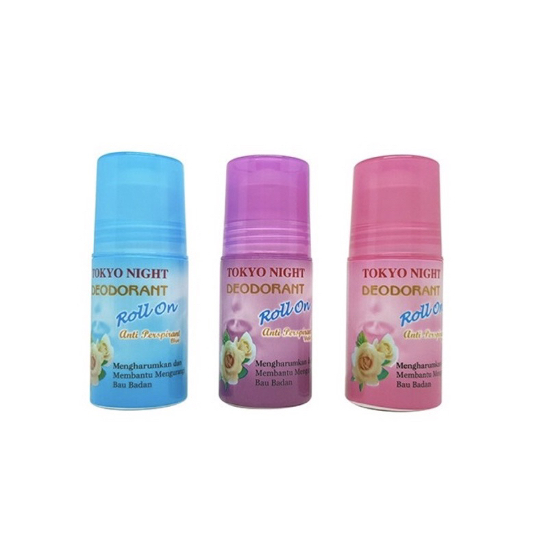 Jual Tokyo Night Deodorant Roll On Anti Perspirant 50ml | Shopee Indonesia