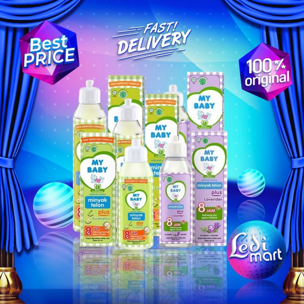 Jual My Baby Minyak Telon Plus - Original - Lavender - Mybaby Minyak ...