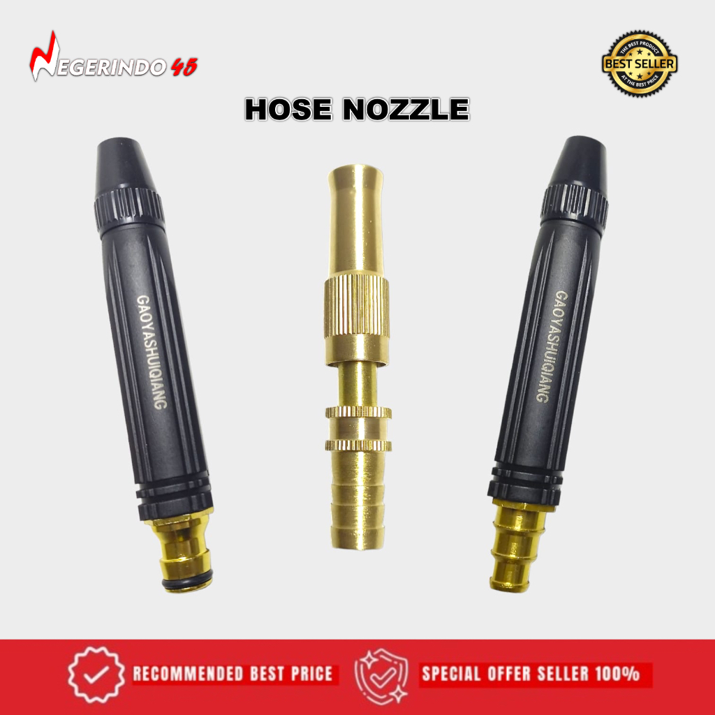Jual SEMPROTAN AIR LURUS 1/2" KUNINGAN HOSE NOZZLE UNTUK SELANG AIR 5/8 ...