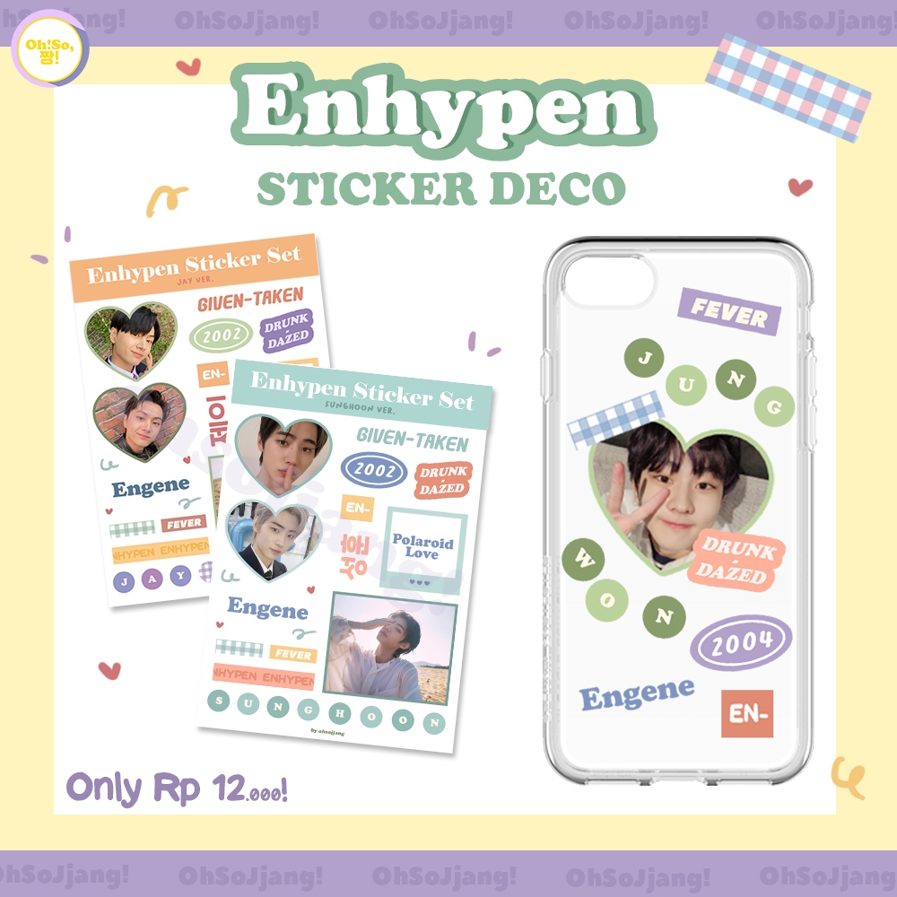 Jual ENHYPEN STICKER DECO KISS CUT VOL.2 ENGENE ENHY ENHA STICKER SET ...