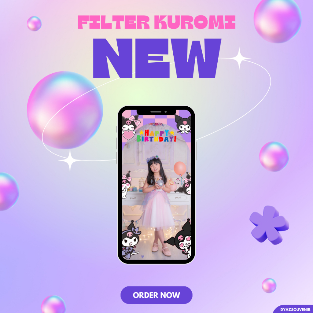 Jual Filter Instagram Ulang Tahun Kuromi Sanrio | Shopee Indonesia