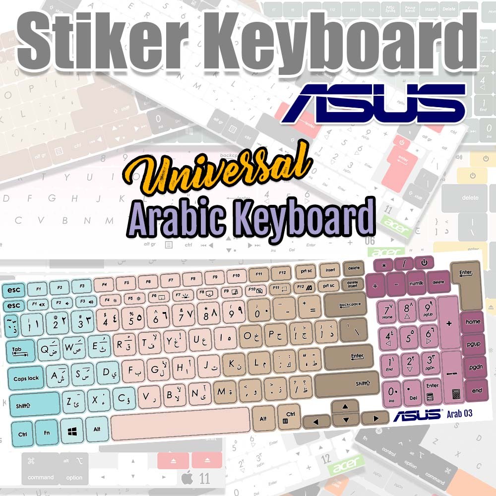 Jual Stiker Keyboard ASUS | Universal Garskin Keyboard ASUS | Stiker ...