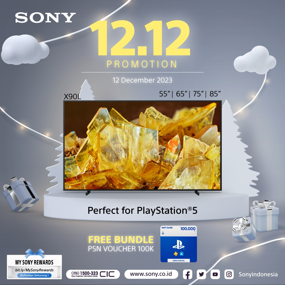 Jual SONY Bravia XR X90L 55 Inch Led Full Array Ultra HD 4K High ...