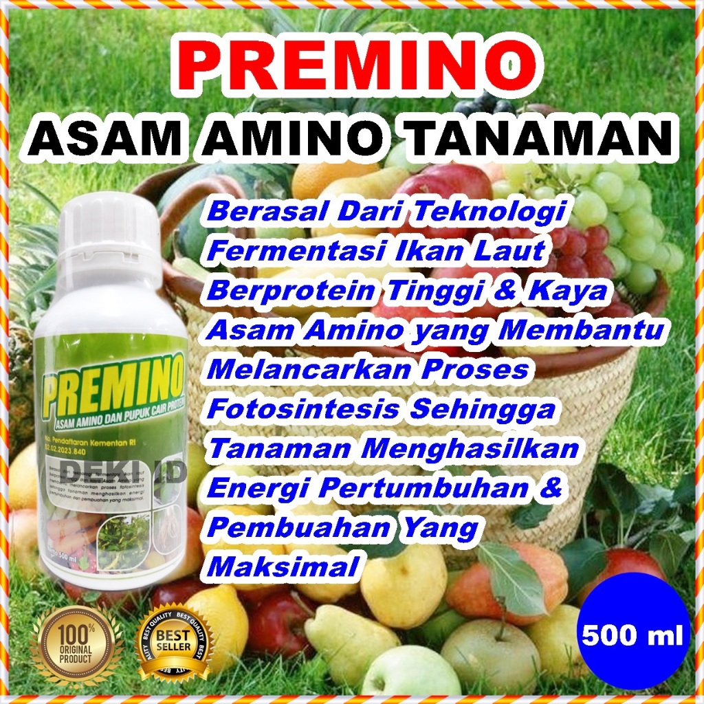 Jual Pupuk Asam Amino Tanaman Premino 500 ml Aminosan Organik Cair ...