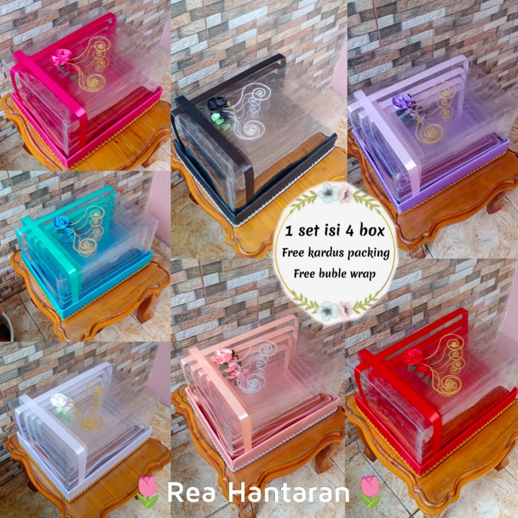 Jual REA HANTARAN SERI 2 Kotak hantaran pernikahan box seserahan model ...