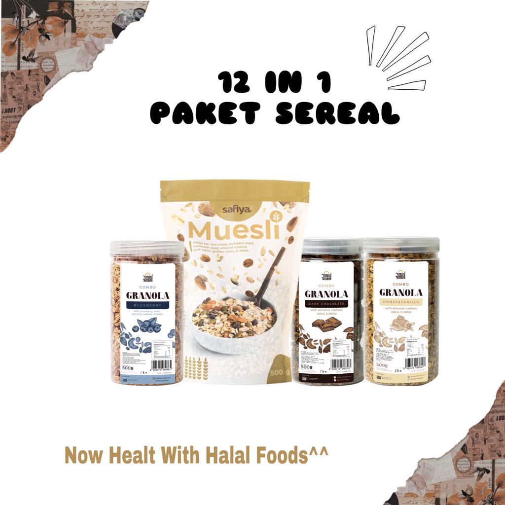 Jual [Sereal Paket ] Muesli Safiya + Granola Timur Tengah With Almond ...