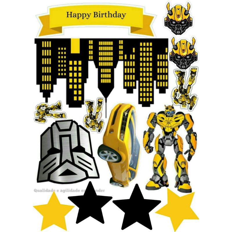 Jual TOPPER TRANSFORMERS BISA CUSTOM NAMA | Shopee Indonesia