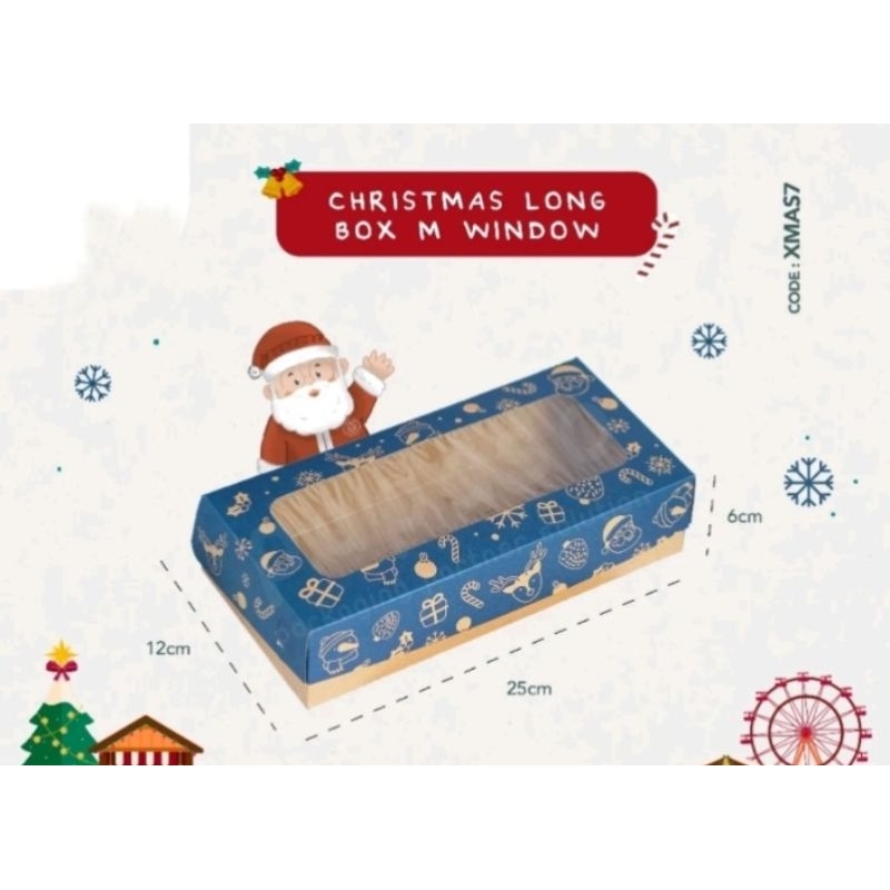 Jual Box Natal Brownies 25x12 x6cm Box Natal 25x12 Box Natal Laminasi ...
