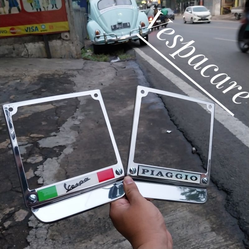 Jual frame plat nomor belakang vespa super sprint vbb px series ...