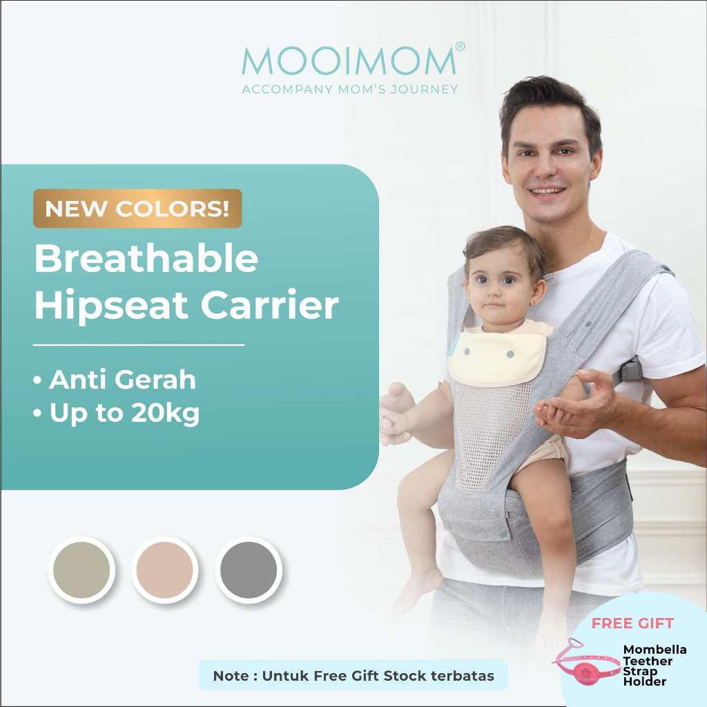 Jual Gendongan Bayi Hipseat Tidak Gerah & Simple - Breathable Hipseat Carrier MOOIMOM | Shopee ...