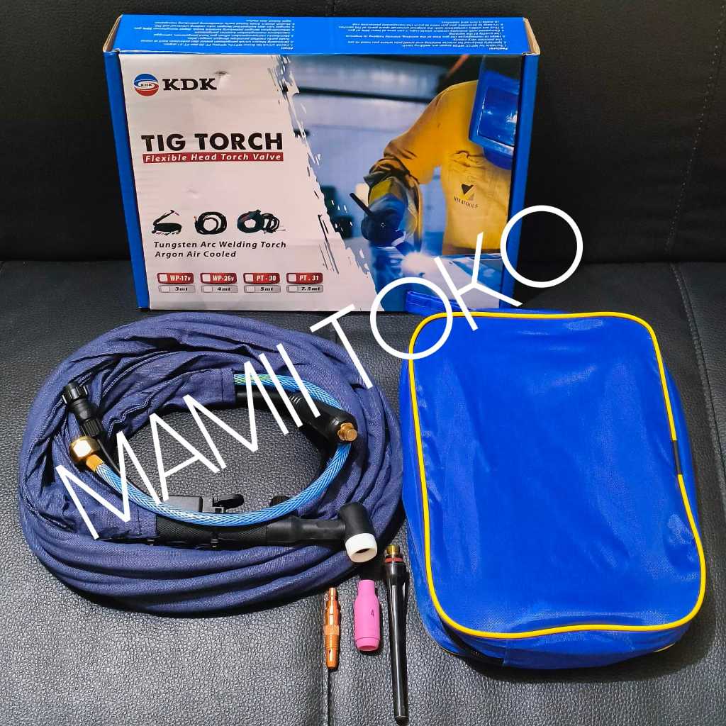 Jual Tig Torch WP17V Stang Tang las Argon Manual putar pencet 4 meter ...
