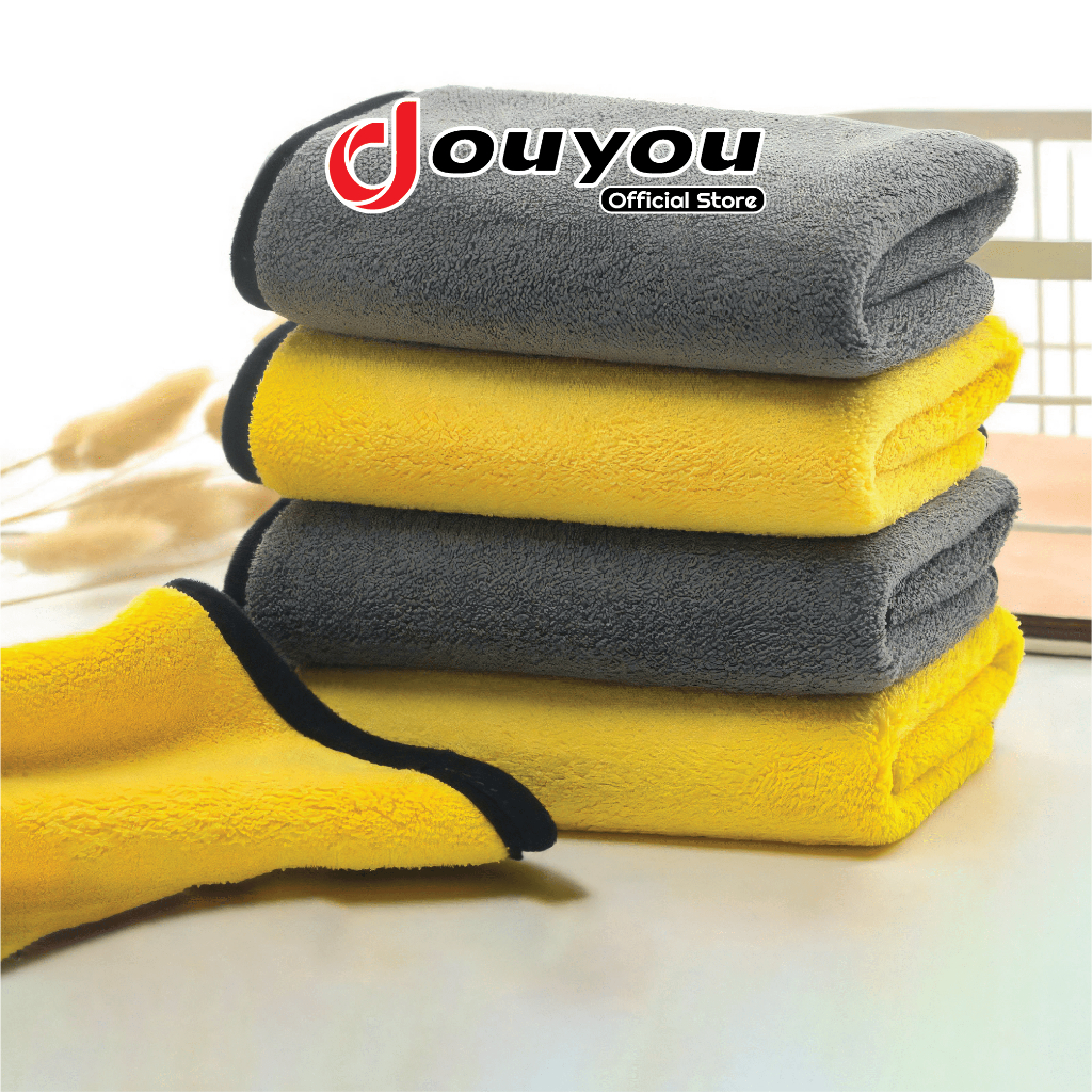 Jual Kain Lap Microfiber Premium Handuk 2 Sisi Serap Lembut Serbaguna ...