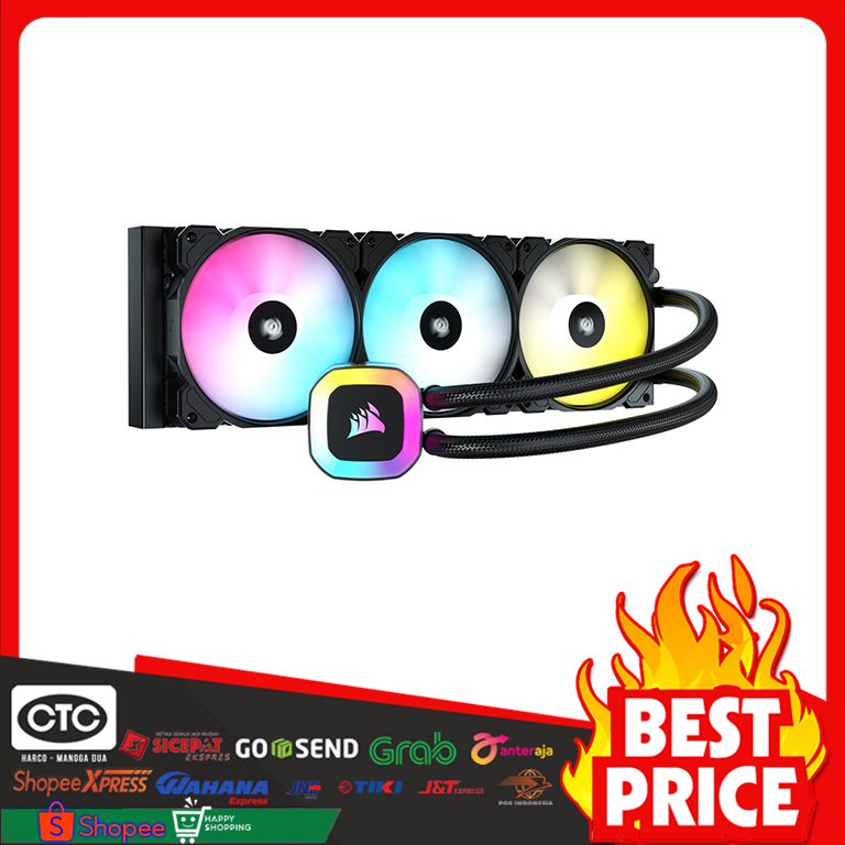 Jual CPU Liquid Cooler Corsair H150 RGB 360mm | Shopee Indonesia
