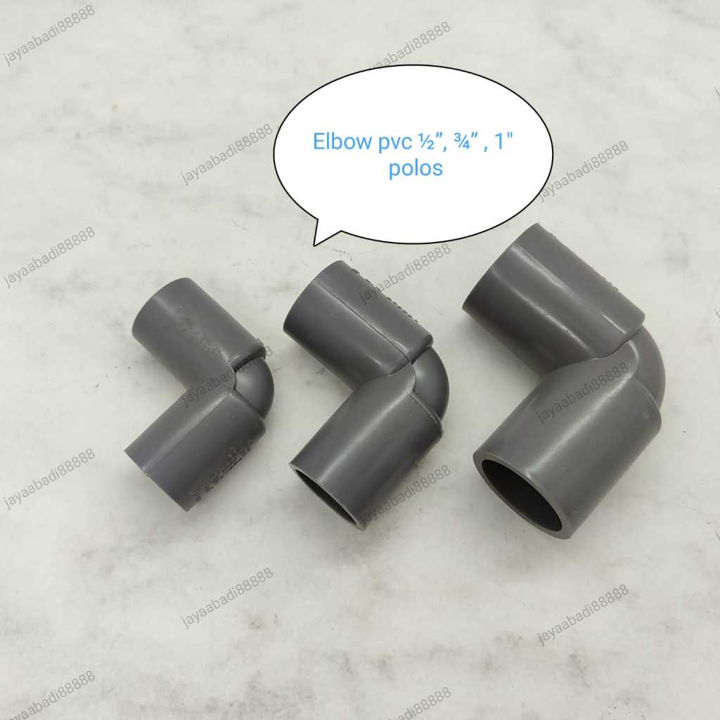 Jual elbow POLOS trilliun 1/2" 3/4" 1" inch AW PVC 90° derajat | Shopee ...