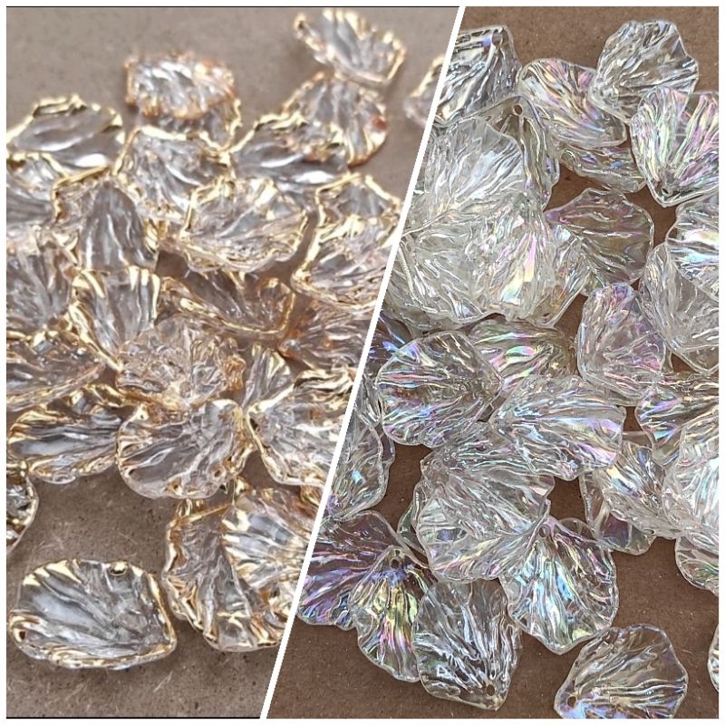 Jual 45 - 60pcs kerang kecil kecil mutiara list gold dan ab | Shopee ...