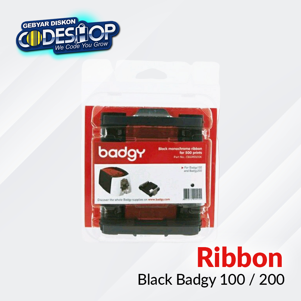 Jual Evolis Ribbon Black Badgy 100 200 Monochrome Hitam 500 Images ...