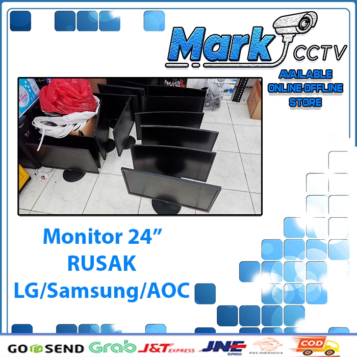 Jual Monitor LED 24" inch kondisi Rusak merk Samsung AOC LG di ...
