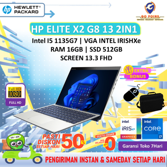 Jual HP Elite x2 G8 Tablet 2IN1 TOUCH intel I5 1135G7 RAM 16Gb SSD ...