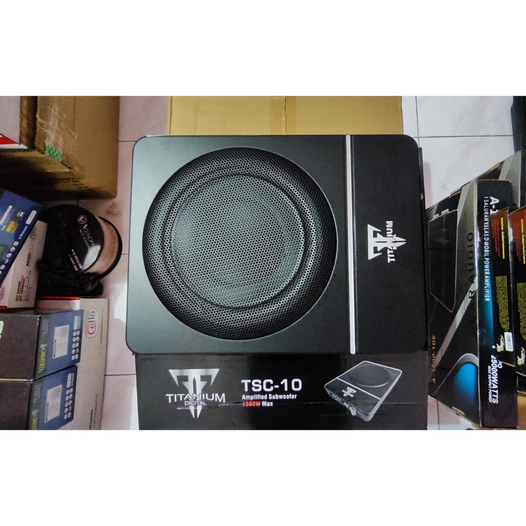 Jual SUBWOOFER KOLONG TITANIUM 10INCH 400WATT | Shopee Indonesia
