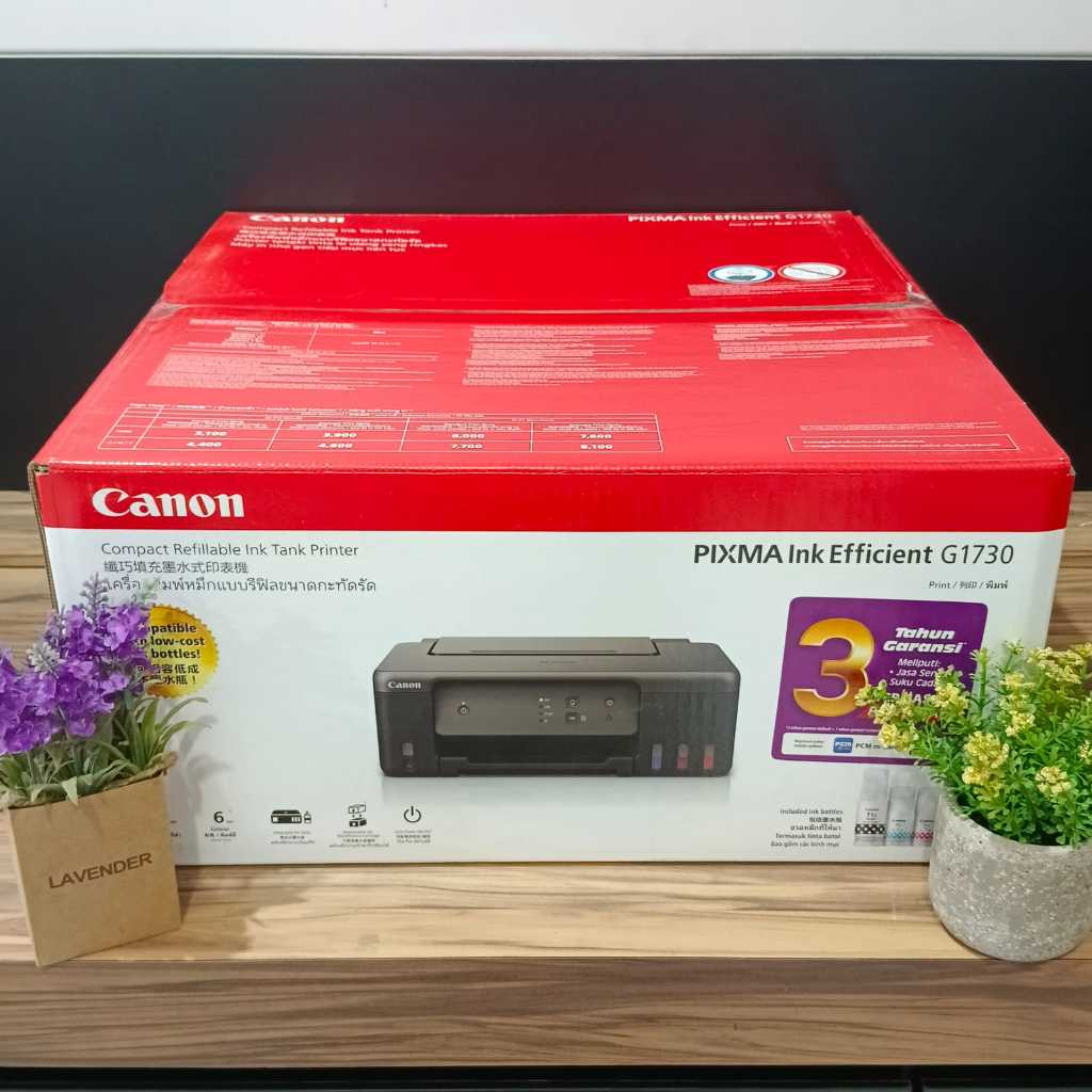 Jual PRINTER CANON G1730 / G1737 PRINT ONLY F4 INK TANK INCLUDE TINTA ...