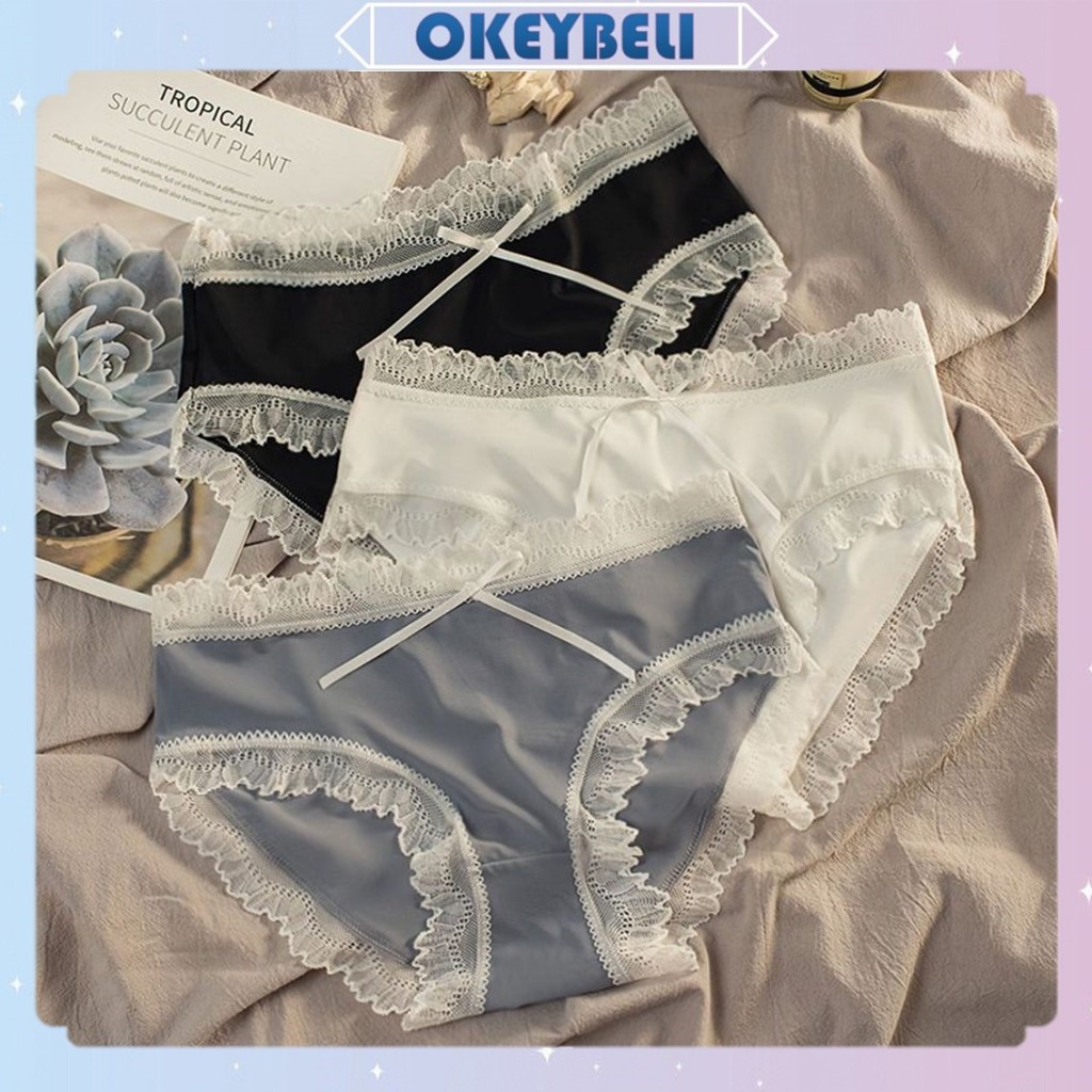 Jual •OKEY BELI•CD1497 Celana Dalam Transparan CD Seamles Pita Renda ...