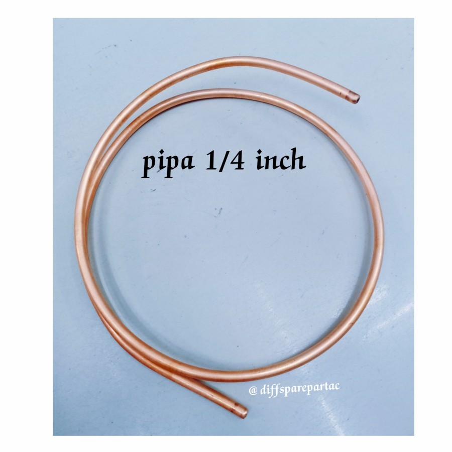 Jual Pipa Ac tembaga 1/4 inch meteran | Shopee Indonesia