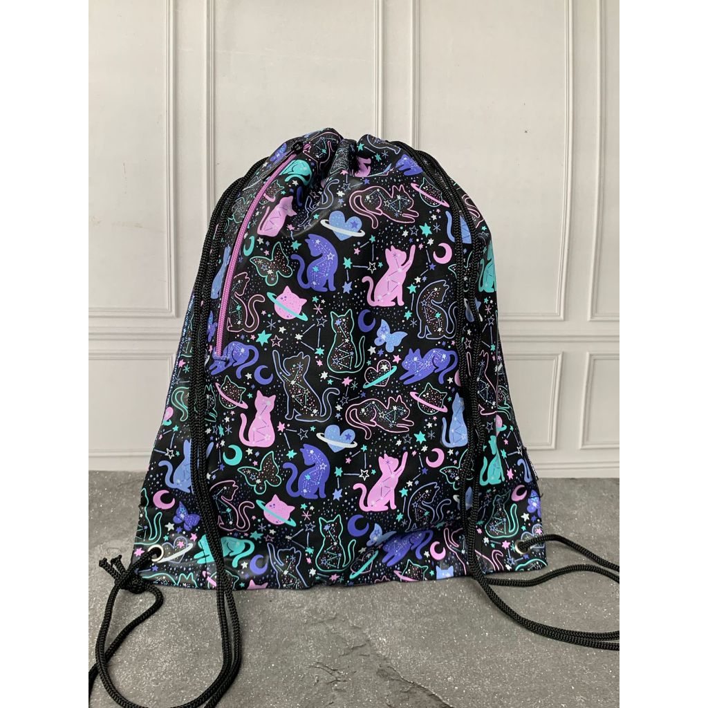 Jual SMIGGLE WILD SIDE DRAWSTRING BAG CAT - TAS SERUT SMIGGLE | Shopee ...