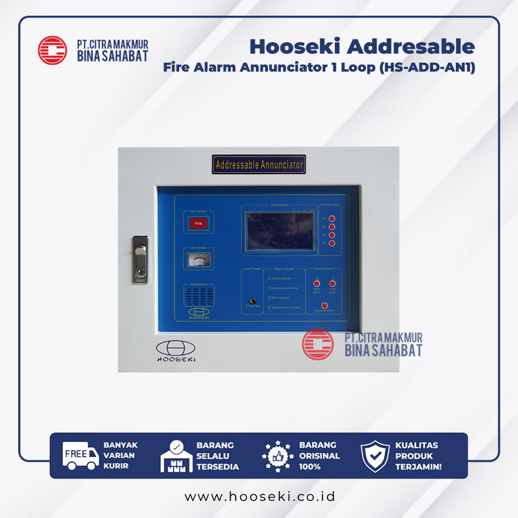 Jual Hooseki Addresable Fire Alarm Annunciator 1 Loop (HS-ADD-AN1) | Shopee Indonesia