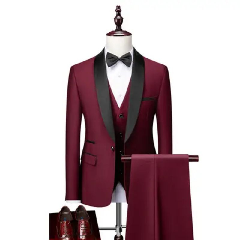 Jual TUXEDO JAS MAROON (READY) | Shopee Indonesia