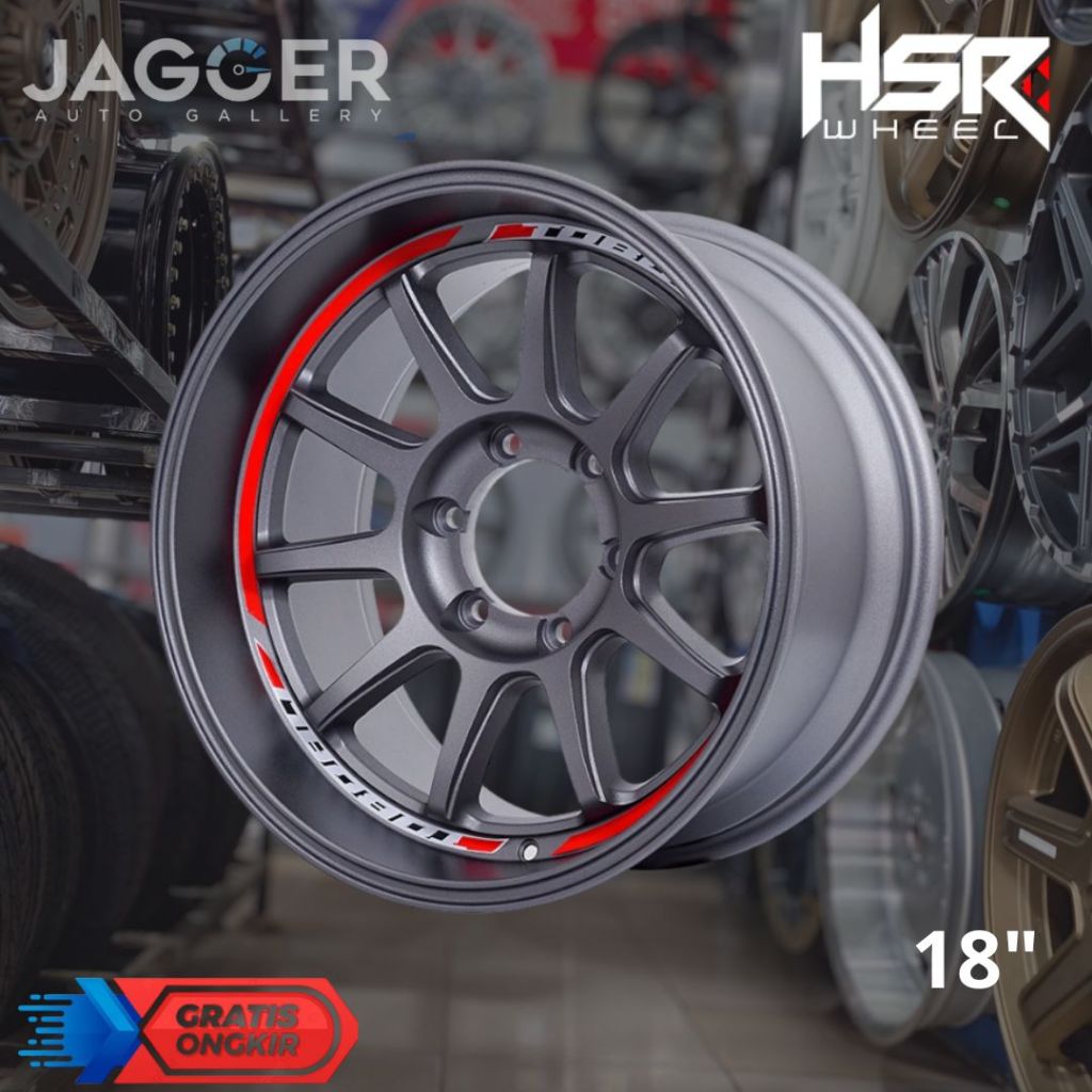 Jual Velg mobil triton pajero fortuner hilux. Hsr TOBOALI R18 | Shopee ...
