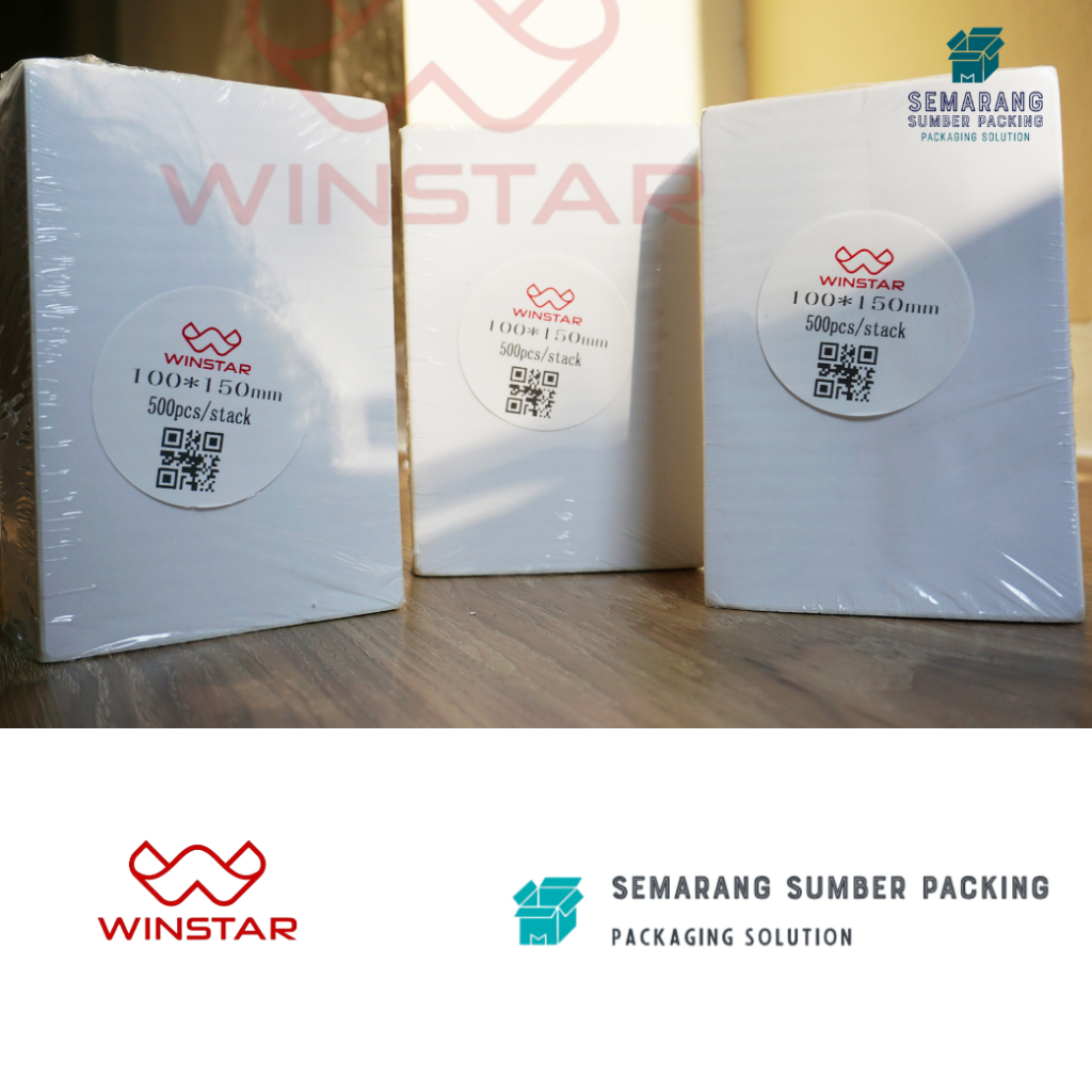 Jual Kertas Label Thermal Stiker 100x150 mm isi 500 pcs roll dan Lipat ...