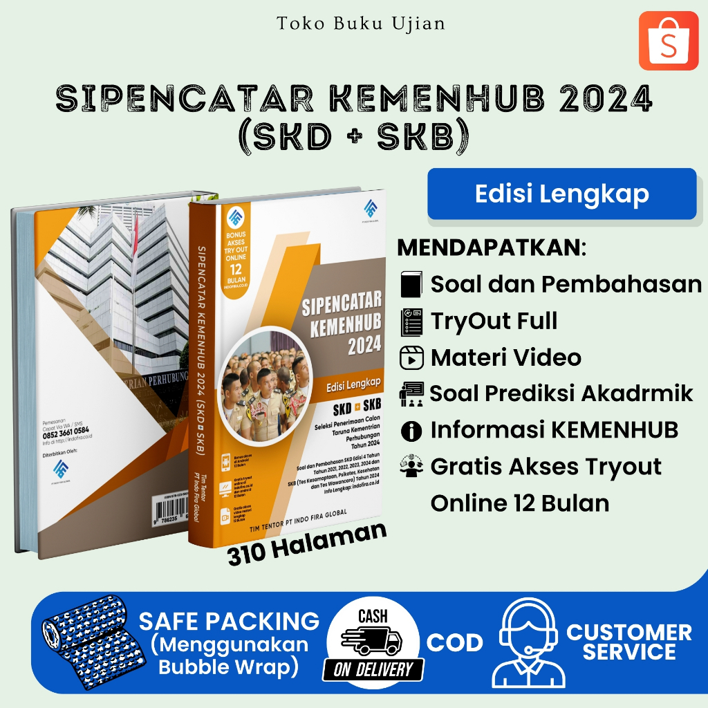 Jual New Arrival Buku SIPENCATAR KEMENHUB 2024 [SKD + SKB] (Edisi Lengkap) Sesuai Dengan Kisi ...