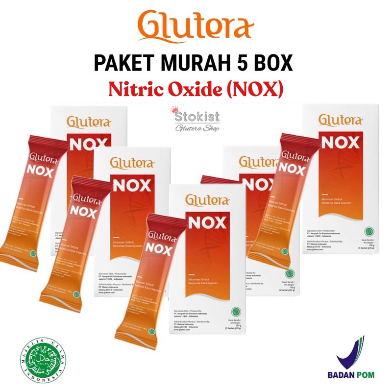 Jual GLUTERA PAKET 5 BOX NITRIC OXIDE (NOX) | Shopee Indonesia