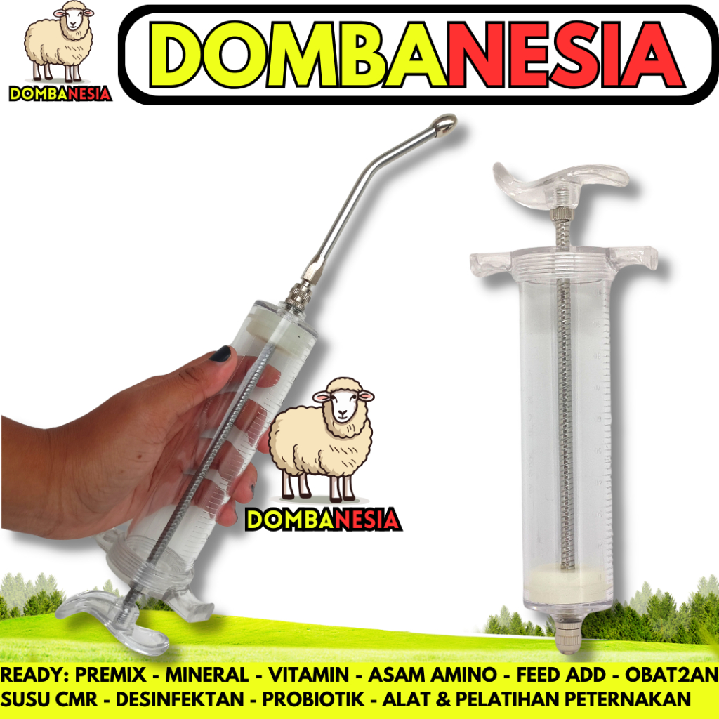 Jual ALAT CEKOK HEWAN 100ML - Alat Cekok Loloh Kambing Domba Sapi Babi ...