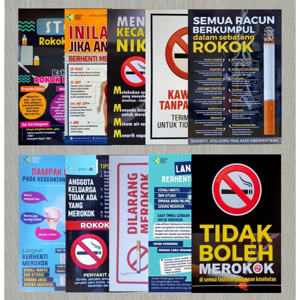 Jual Aneka Poster Rokok | Aneka Poster Kesehatan Stop Merokok | Aneka ...