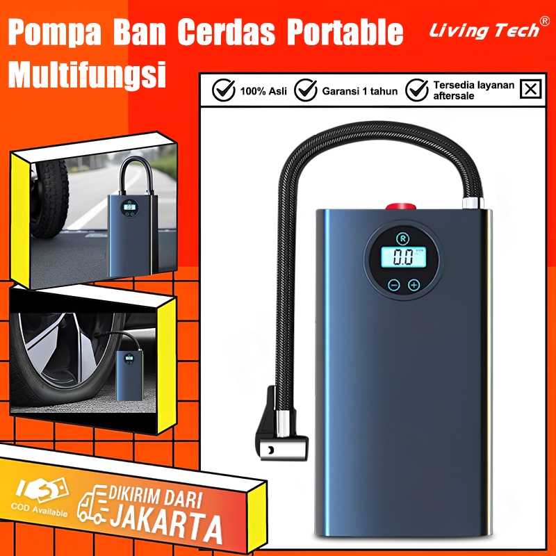 Jual LiVing Pompa Ban Cerdas Portable Multifungsi/Alat Penguji Tekanan ...