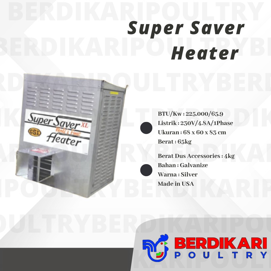 Jual Super Saver Heater/Pemanas Gas/Pemanas Kandang Closed House/Pemanas ayam - Alat Ternak ...