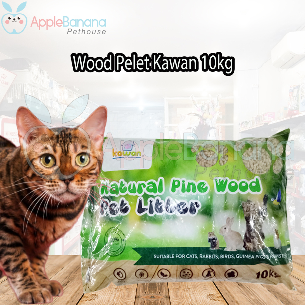 Jual Wood Pelet Kawan 10 kg - Serbuk Kayu bentuk Pelet - Natural Cat ...