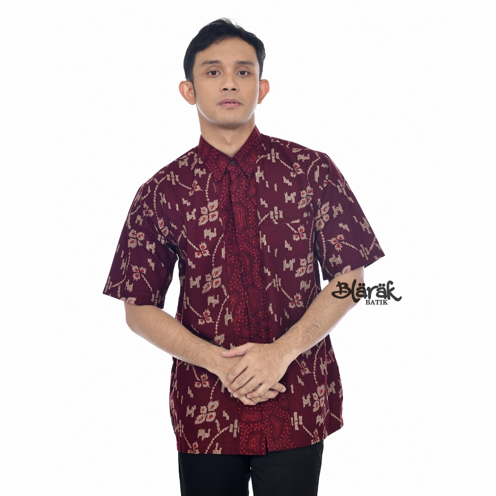 Jual BLARAK - Baju Batik Pria Cap Trikot Lengan Pendek Wanantara ...