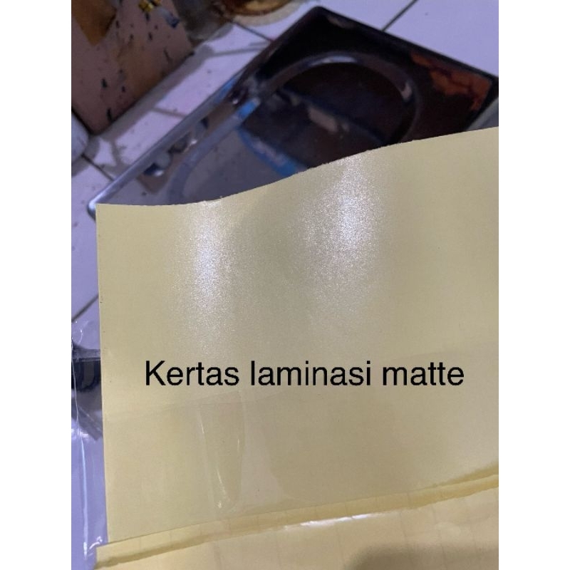 Jual Stiker Sticker Plastik Laminasi Matte A4 100 GSM Cold Laminating ...